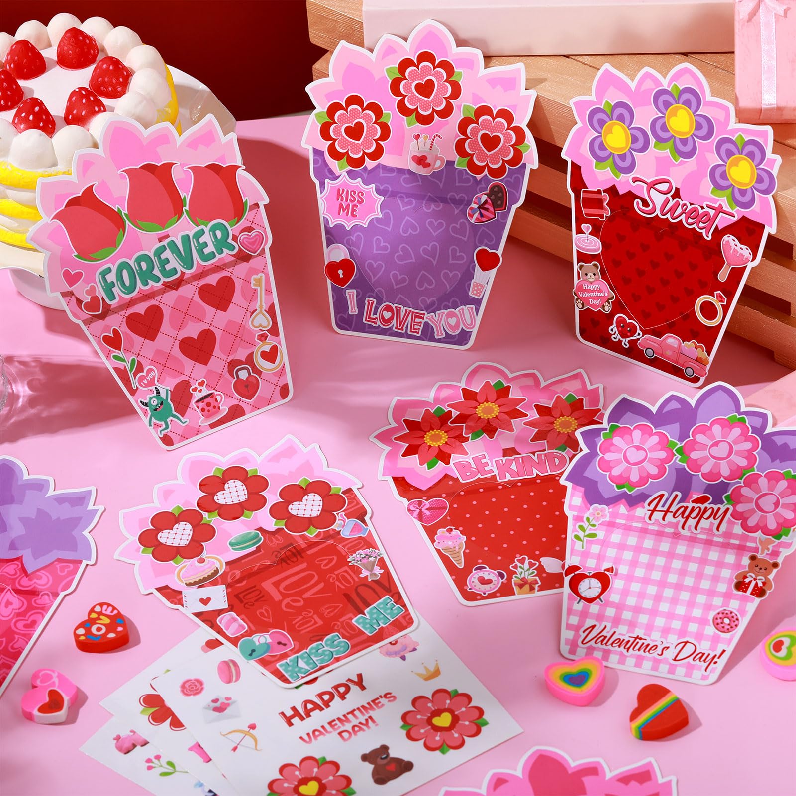 Snapklik.com : Pasimy 45 Packs Valentines Day Craft Kits DIY Picture ...