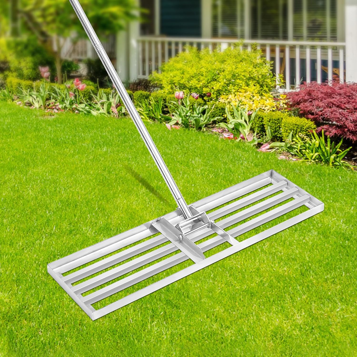 Lawn Leveling Rake,40"x10" Levelawn Tool,Heavy Duty Effort Saving Lawn ...