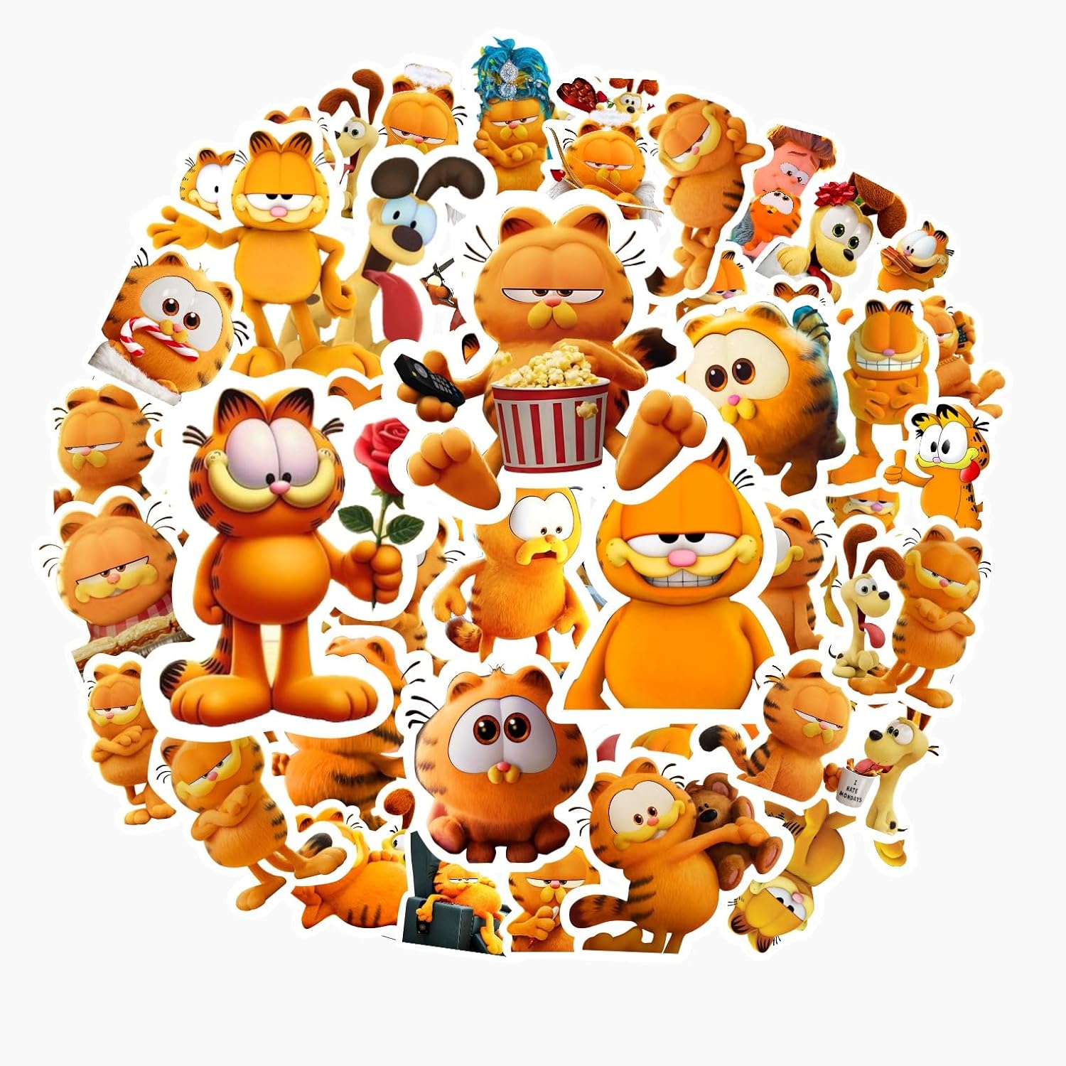 Birthday Stickers 88-Piece Cartoon Sticker Pack - Vinyl Waterproof ...