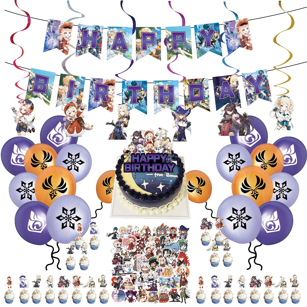 Genshin Impact Themed Party Birthday Party Supplies For Kids Includes genshin-impact-themed-party-birthday-party-supplies-for-kids-includes