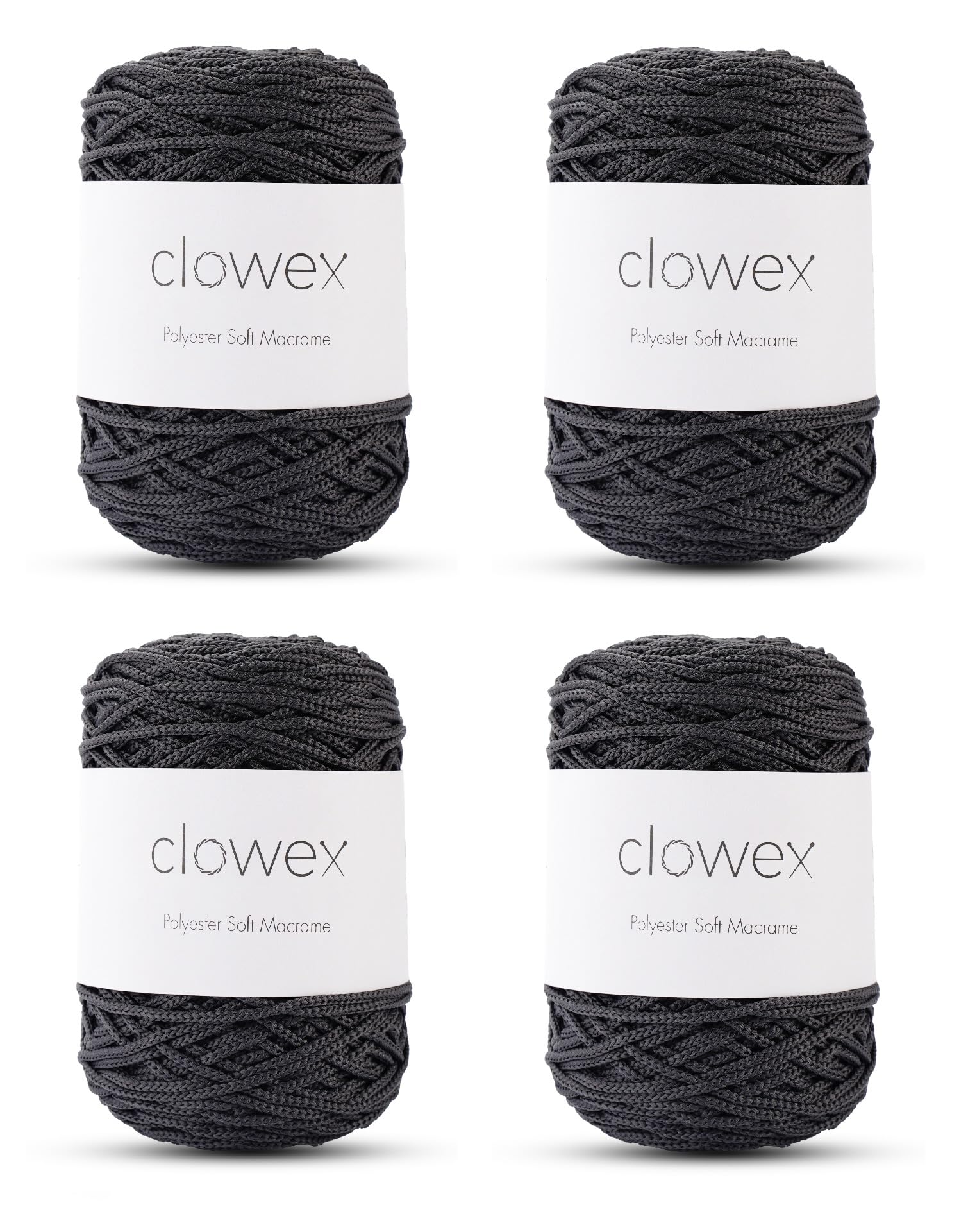 2mm Macrame Cord Clowex Polyester Soft Macrame Cord 2.5-3mm, 191 Yards ...