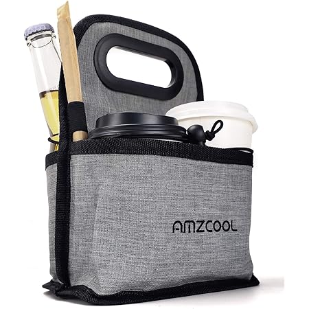 Amazon.com: Drink Caddy Portable Drink Carrier and Reusable Coffee Cup ...