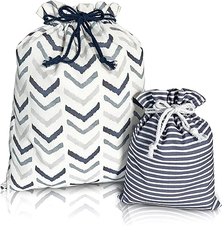 Amazon.com: Gather & Knot Drawstring Gift Bags | 20" Large 12" Small ...