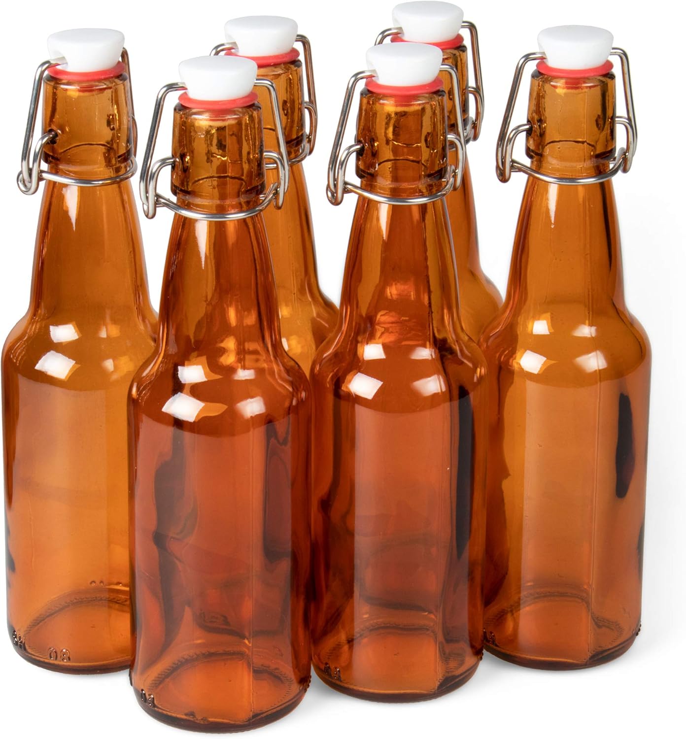 Amazon.com: 11 oz. Amber Glass Grolsch Beer Bottles – Airtight Seal ...