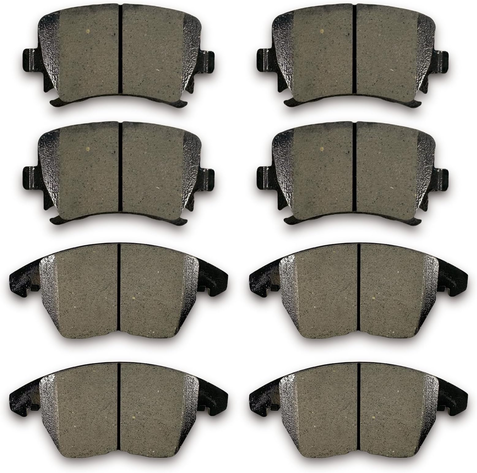 Amazon.com: TALAMOYI Ceramic Brake Pads Kits D1107 D1108 8pcs fit For ...