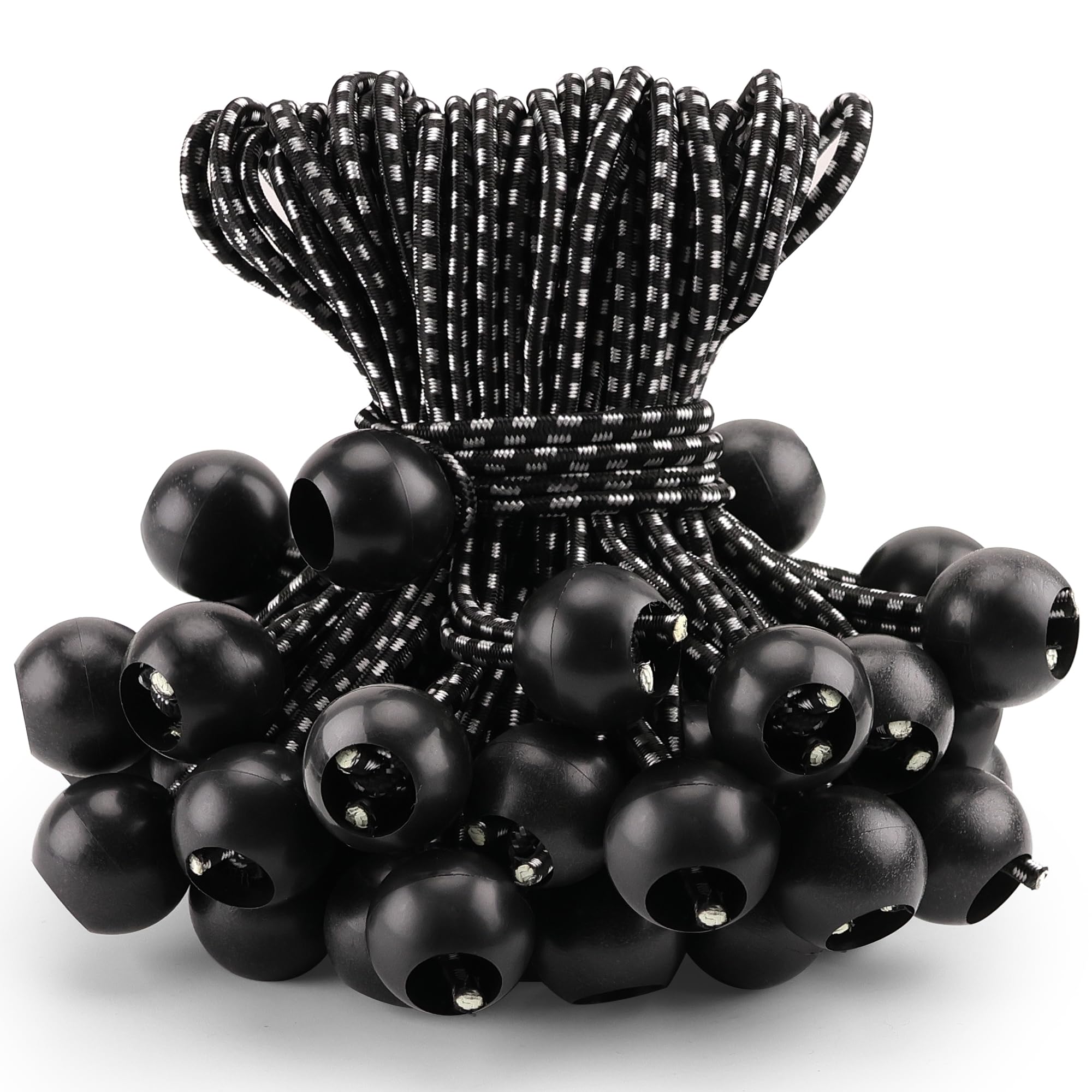 Ball Bungee Cord Bungee Balls: 6-inch 52 PCS Elastic Bungee Ball Rope ...