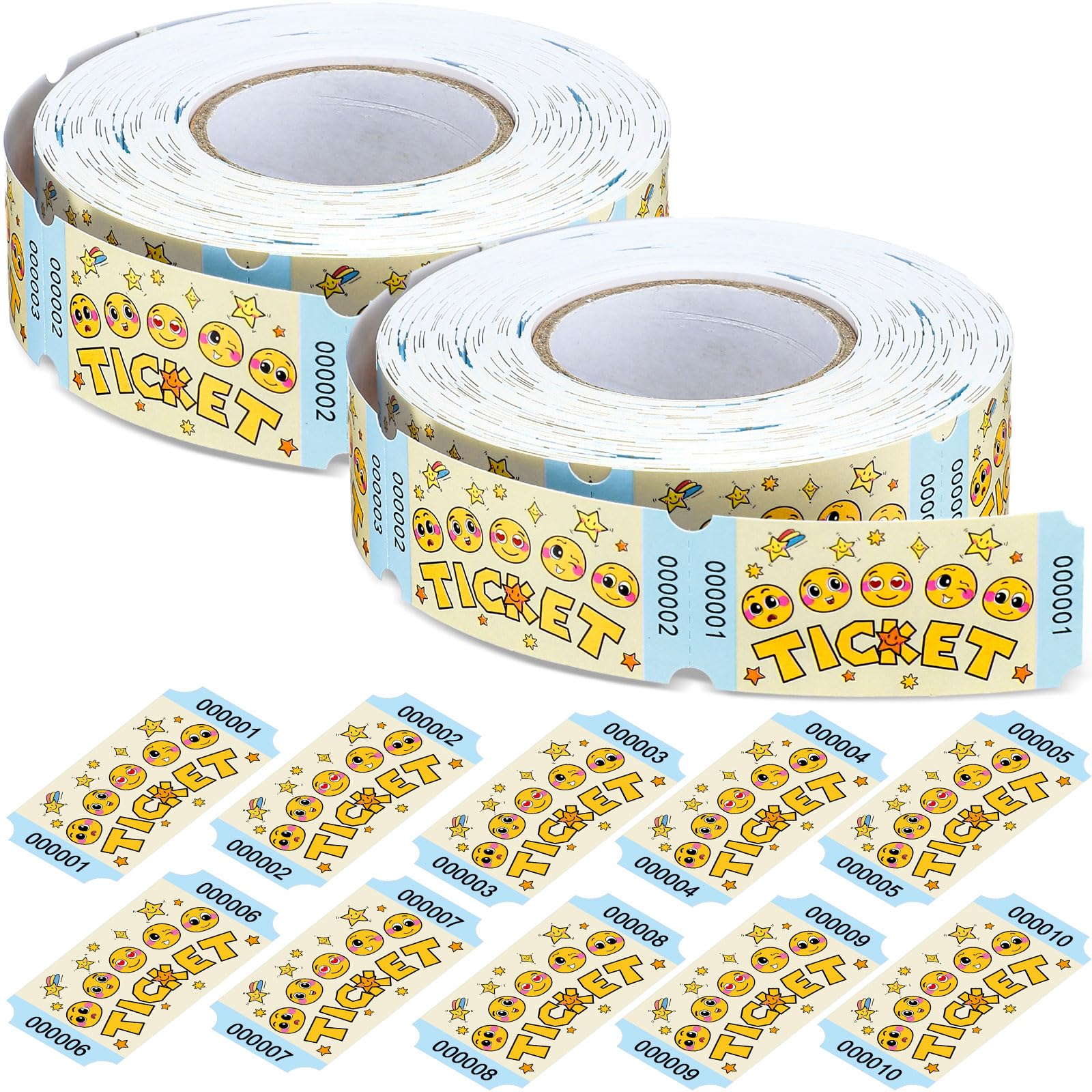 Snapklik.com : TaoBary 2 Rolls 1000 Pcs Raffle Tickets Single Roll ...