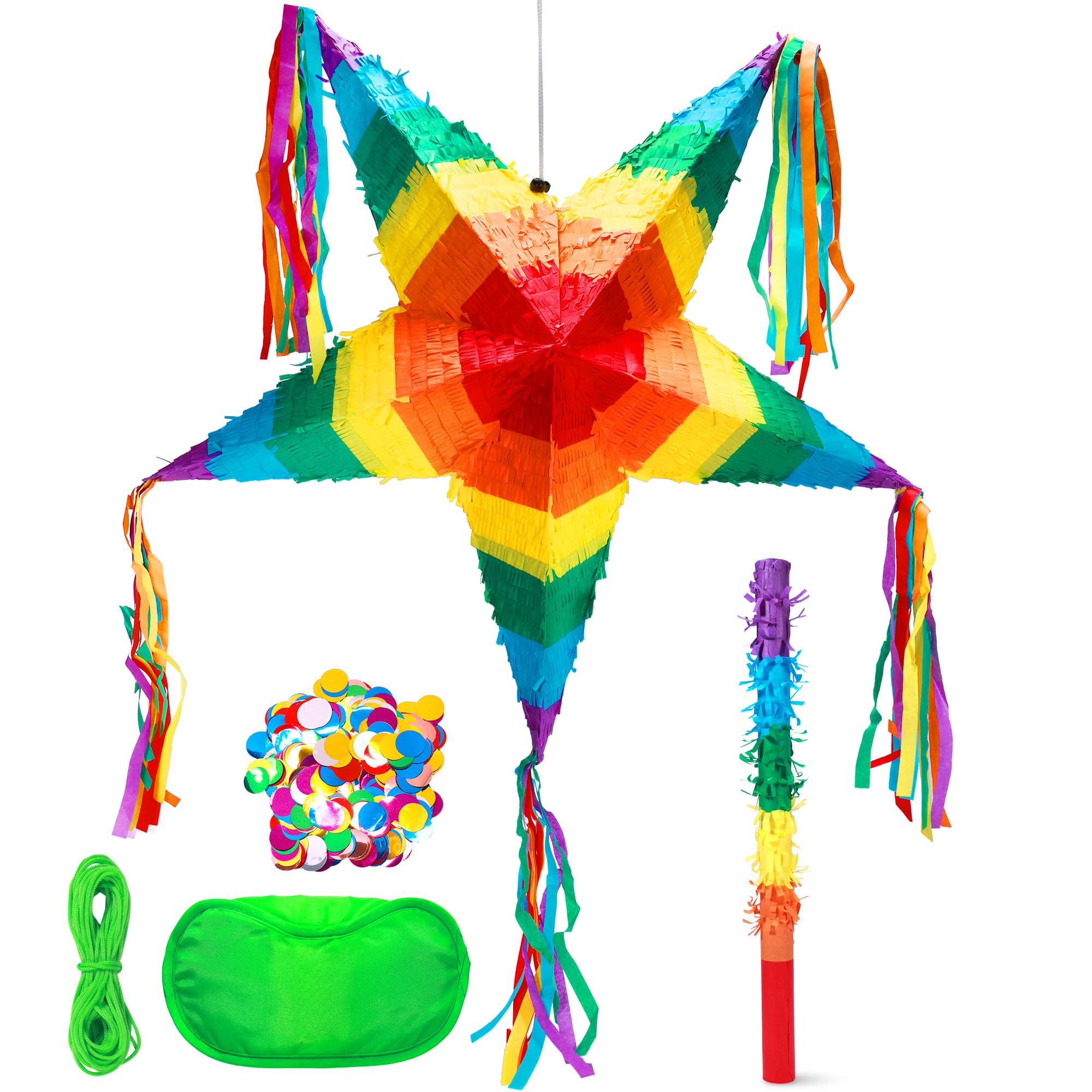 Snapklik.com : Auihiay Large Mexican Pinata Jumbo Fiesta Star Pinata
