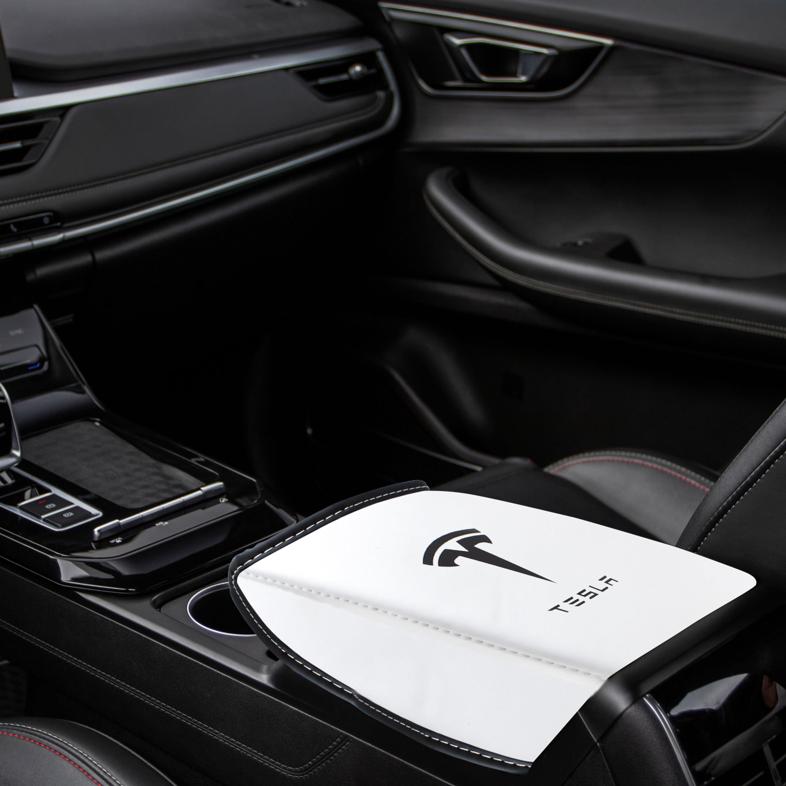 Amazon.com: EcoNour Armrest Cover Compatible with Tesla Model 3 Model Y ...