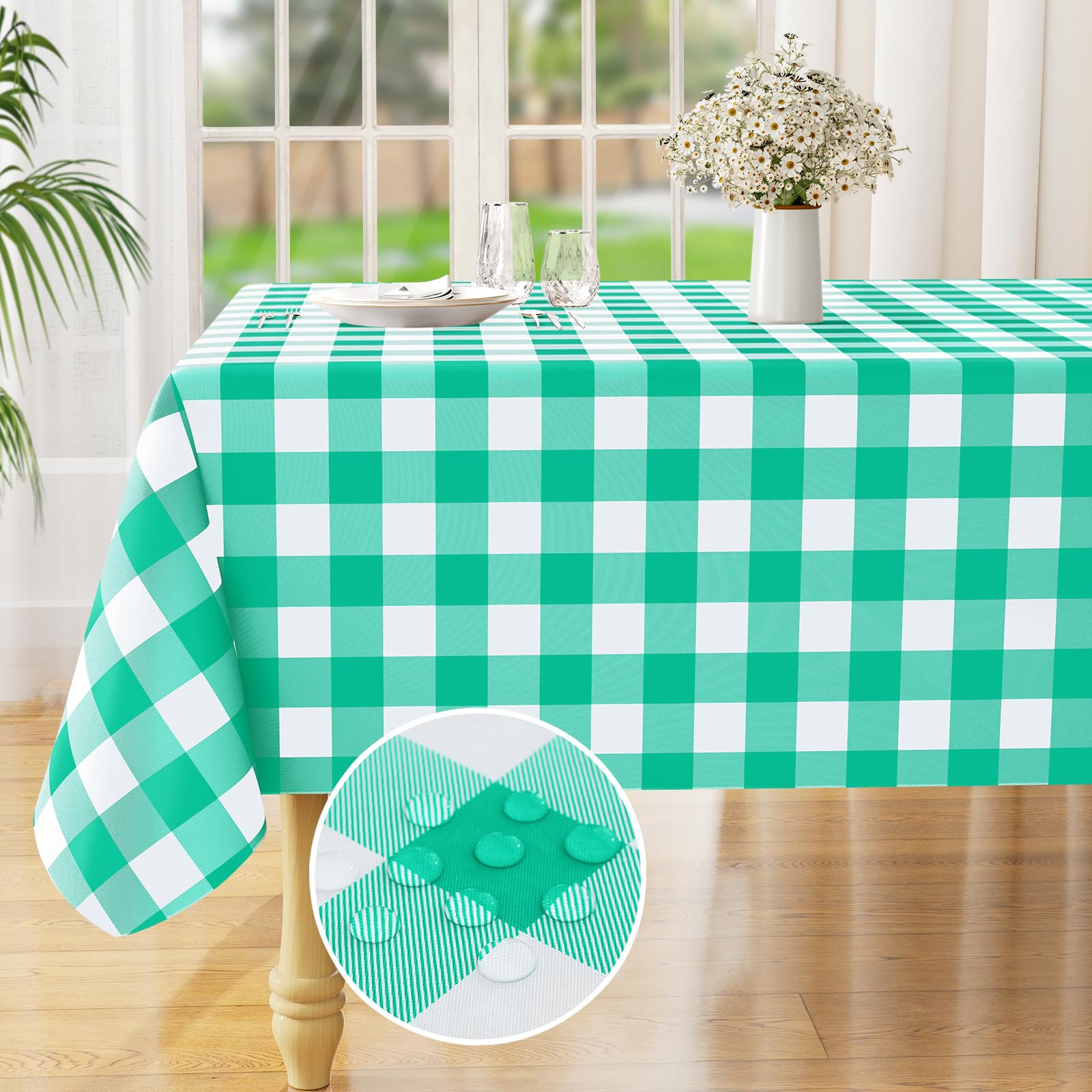 Amazon.com: misaya Rectangle Waterproof Vinyl Table Cloth, Buffalo ...