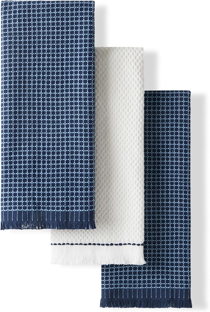 Amazon.com: KitchenAid Gourmet Series Gridlines Kitchen Towels 3-Pack ...