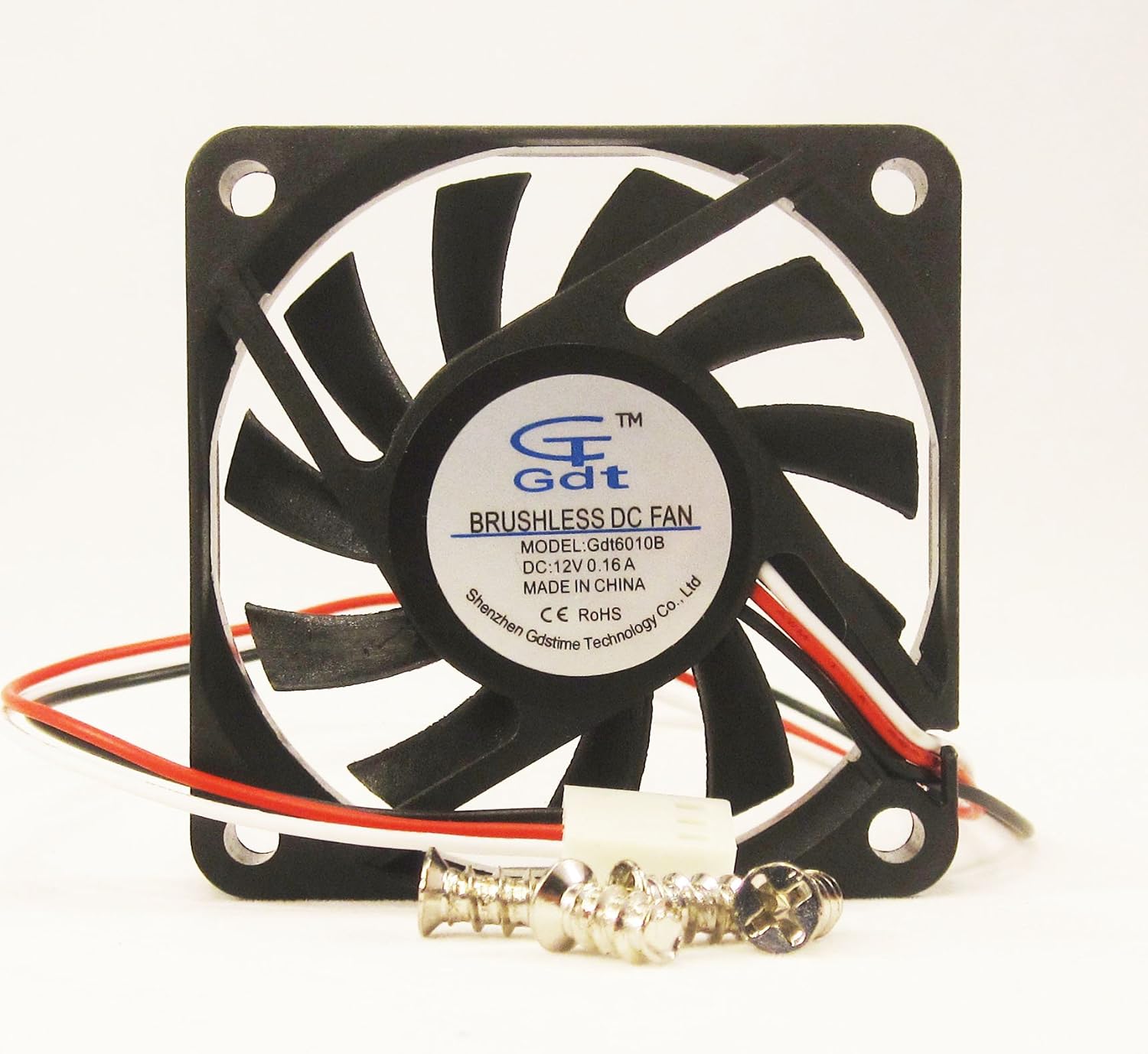 60mm 10mm New Case Fan 12V 18CFM PC CPU Cooling 3pin Ball Bearing: Deep ...