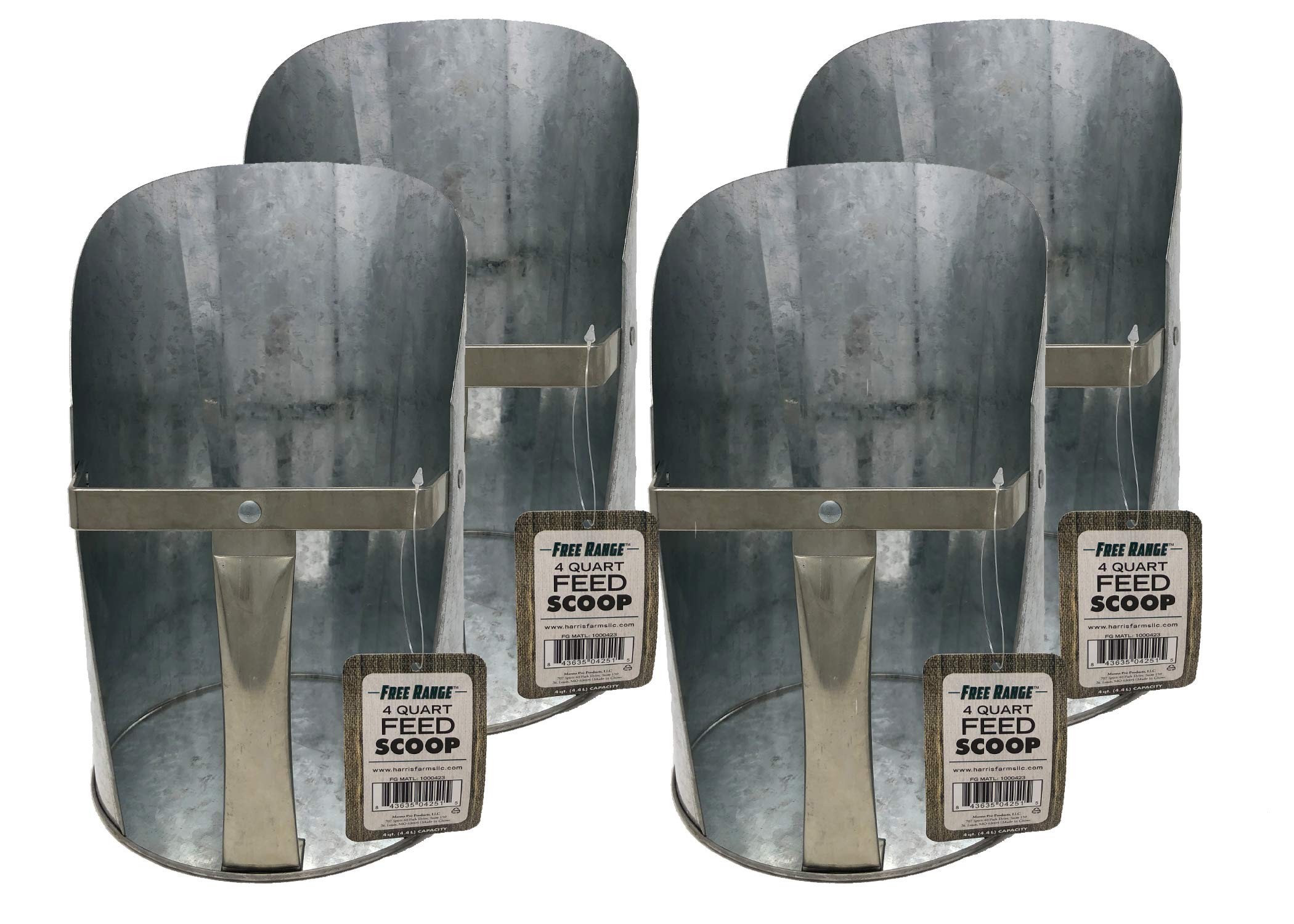 Amazon.com : Harris Farms Galvanized Metal Feed Scoop, 2 Quart ...