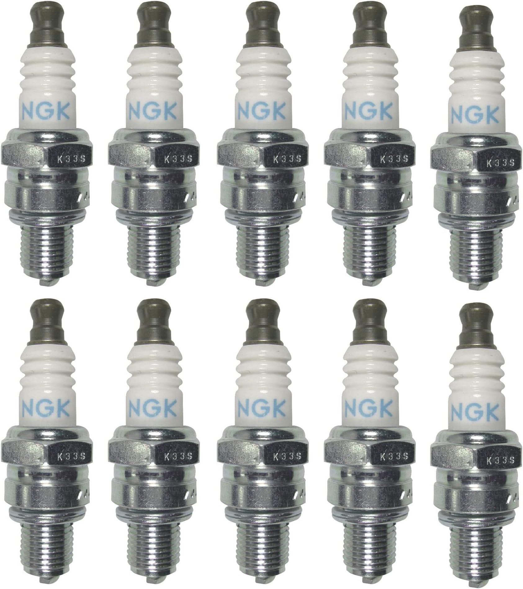 Amazon.com: NGK 6703 Solid Standard Spark Plug BPMR7A - 10-Pack ...