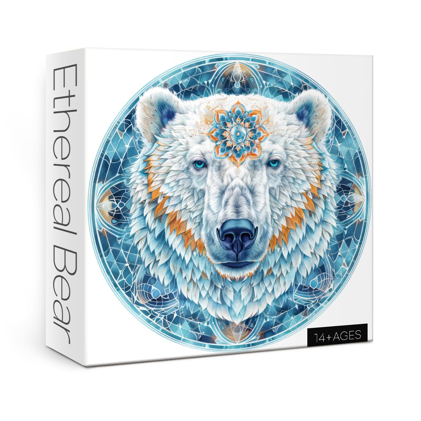 Amazon.com: Mandala Polar Bear Puzzle for Adults 1000 Piece, Round ...
