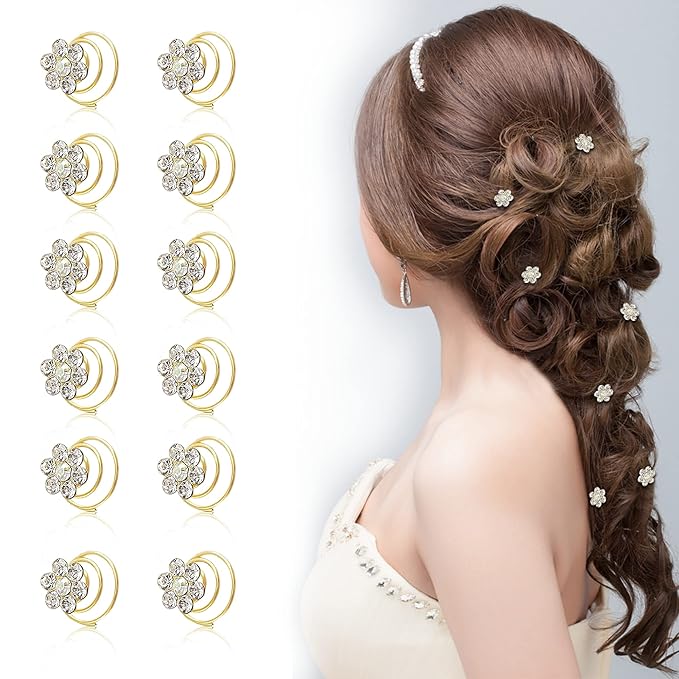 Buy Sanas 12 Pcs Spiral Juda Pins Spring Juda Pins Juda Springs Hair ...