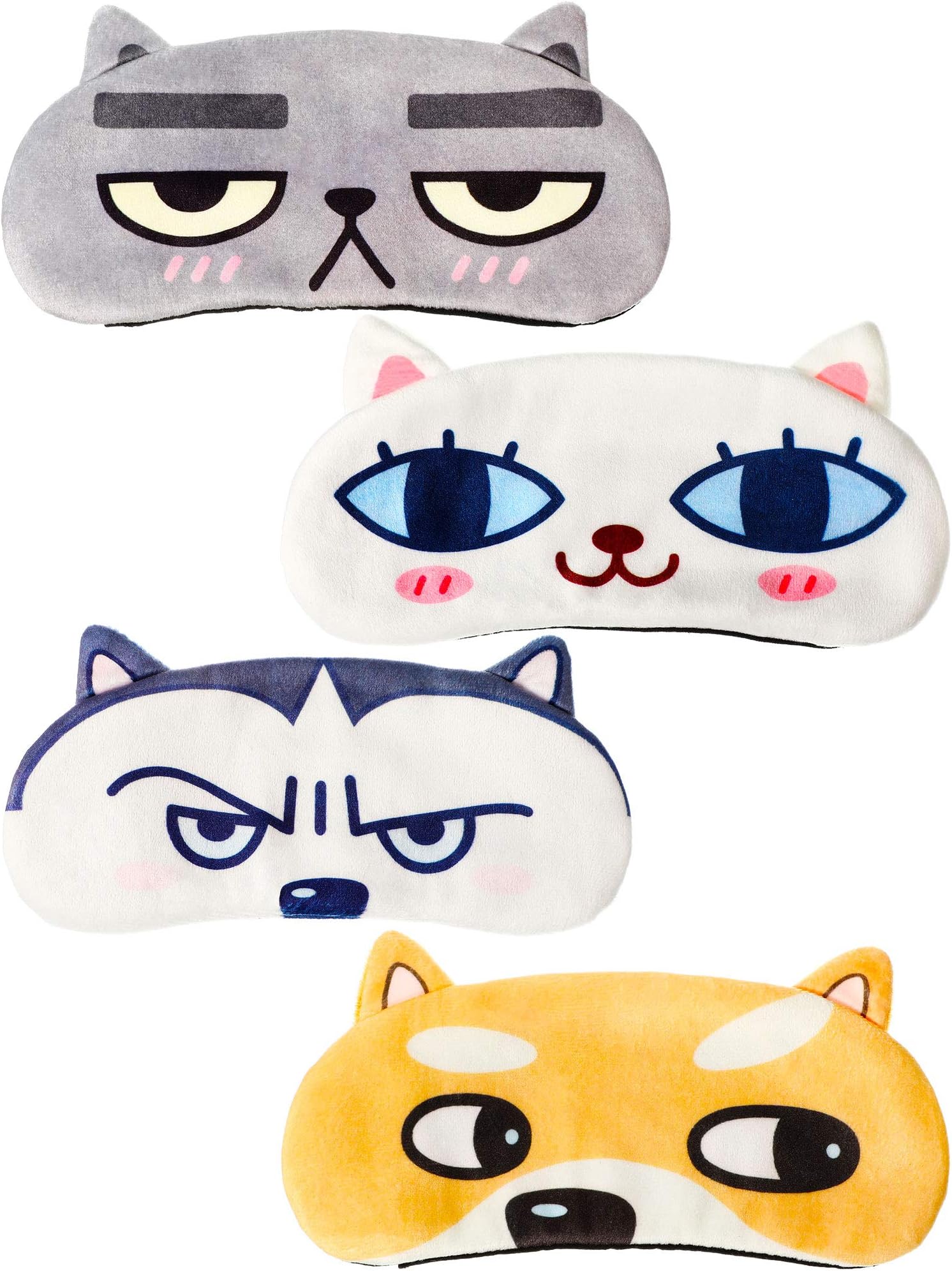 Amazon.com: 8 Pack Cute Animal Funny Sleep Eye Mask for Sleeping Cat ...