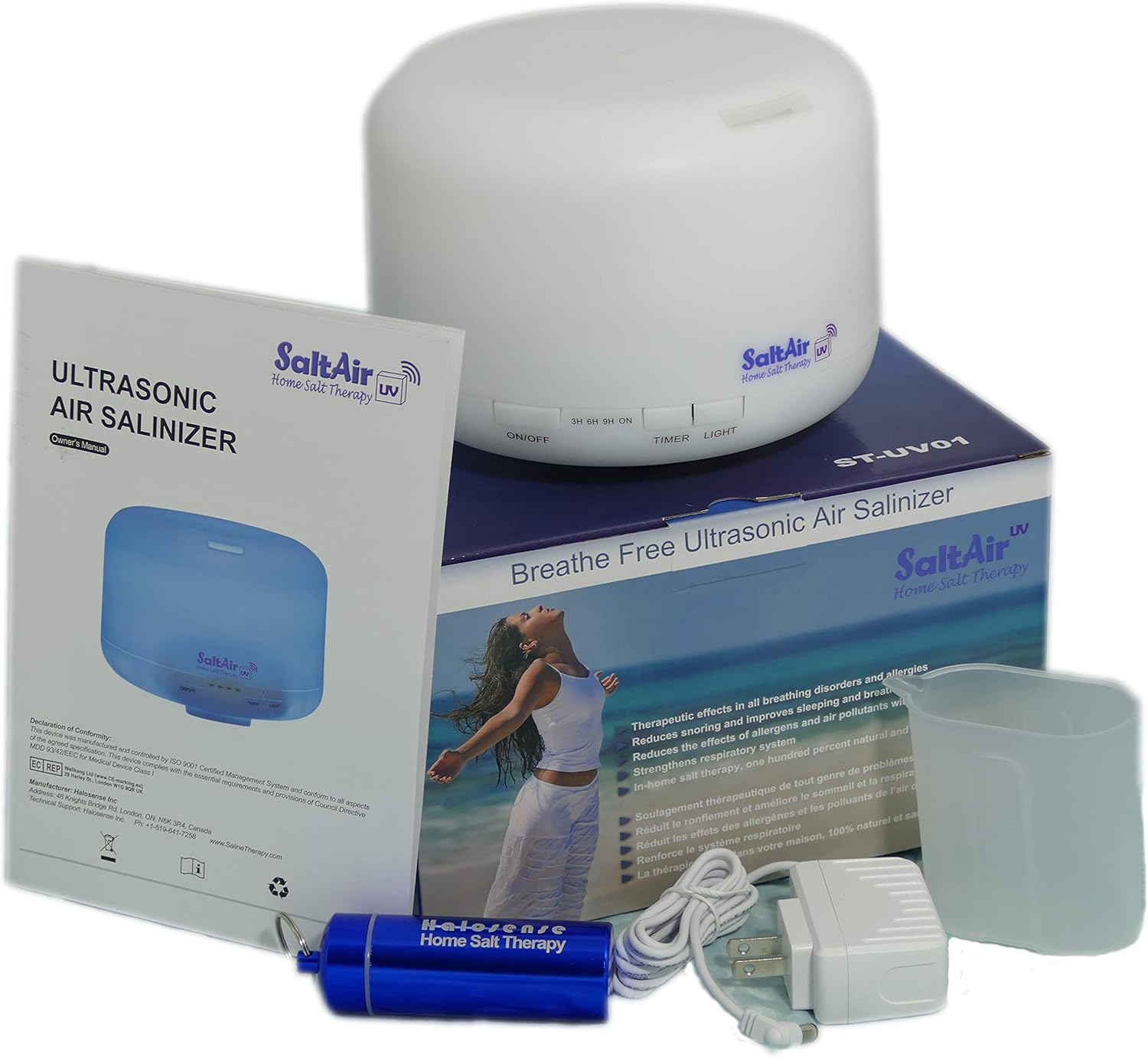 Amazon.com: SaltAir Home Salt Therapy Device with UV Light – Natural ...