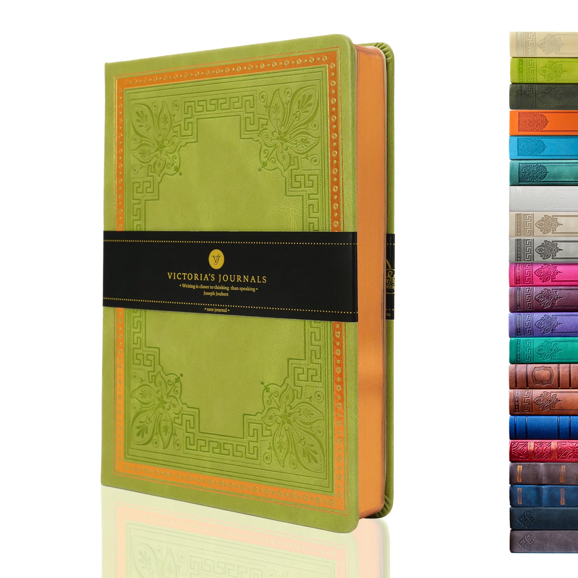 Amazon.com : VICTORIA'S JOURNALS Leatherette Vintage Journal Hard Cover ...