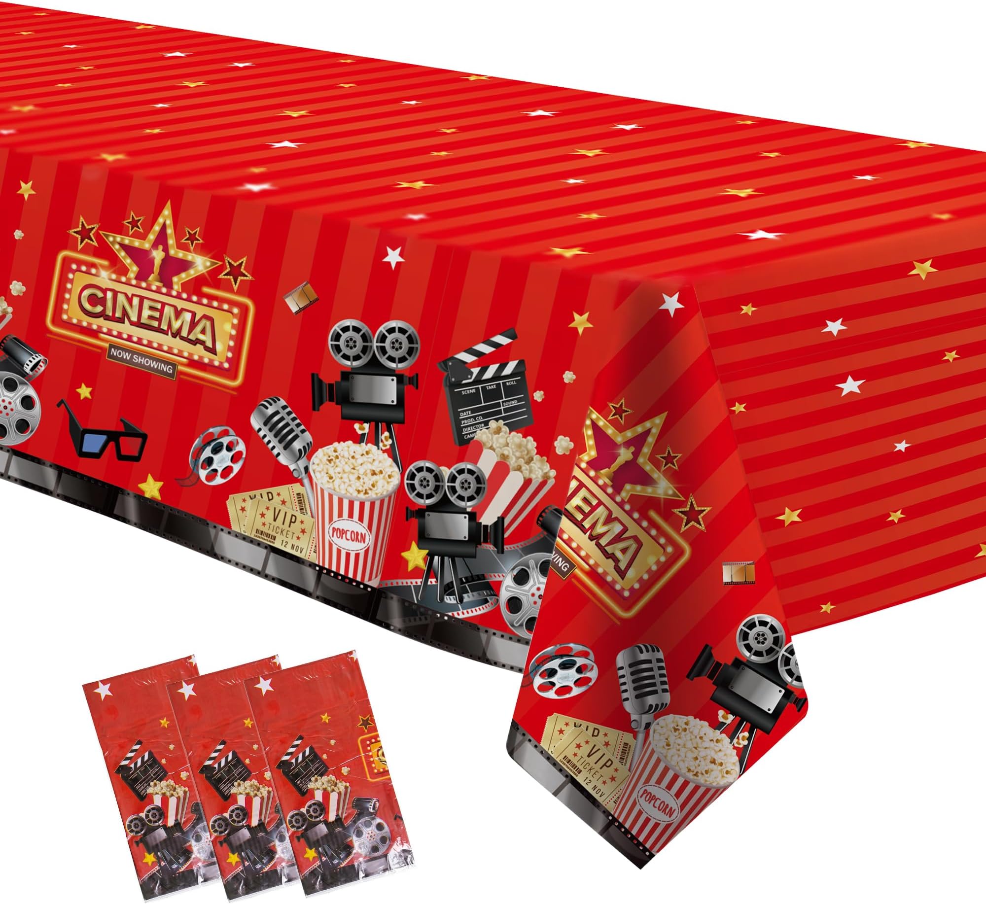 Amazon.com: Popcorn Director's Cut Plastic Table Cover – 52" x 102" (1 ...