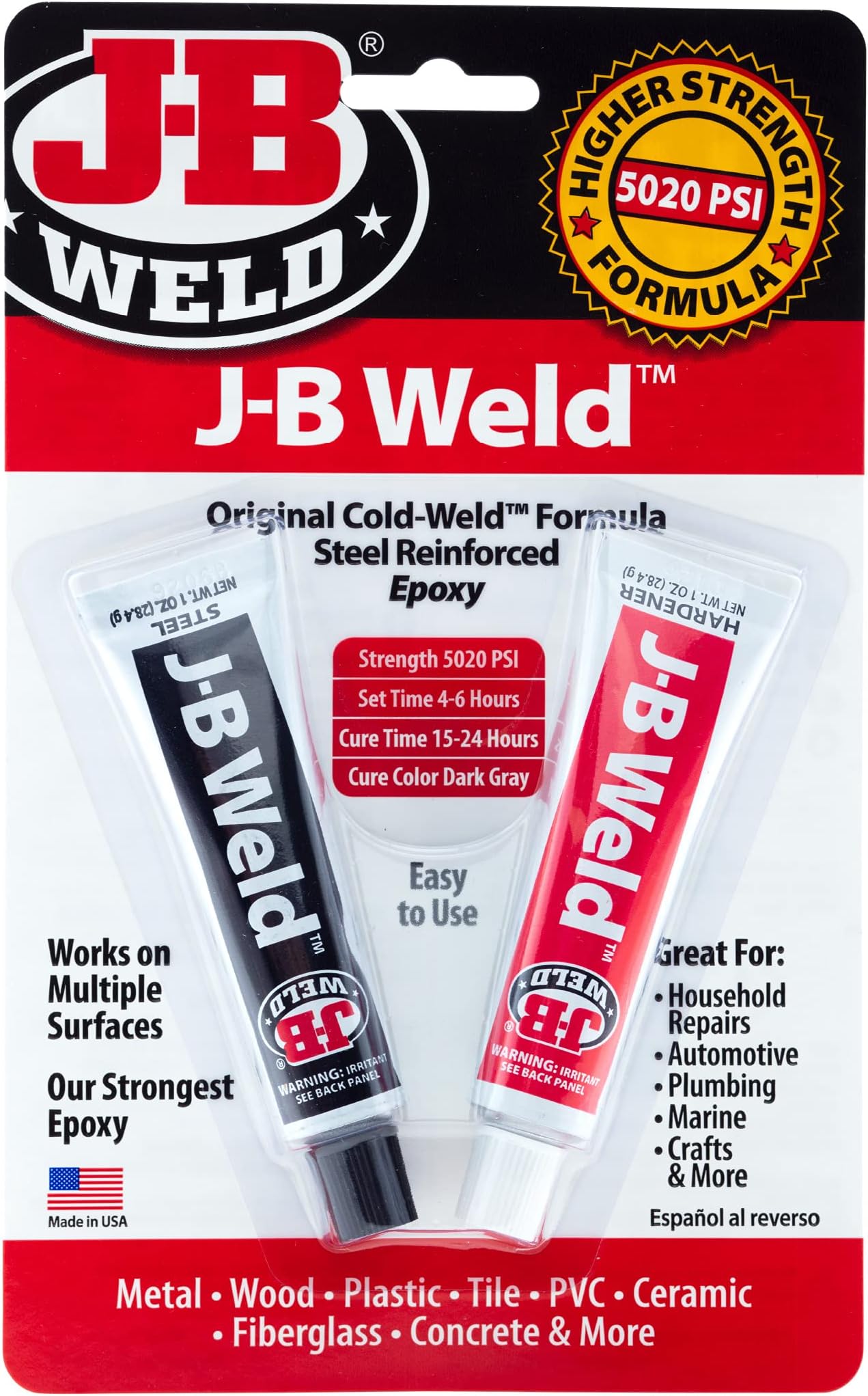 JB WELD 8237UK JB8237 Plastic Weld Fast-Setting Off White Multi Purpose ...
