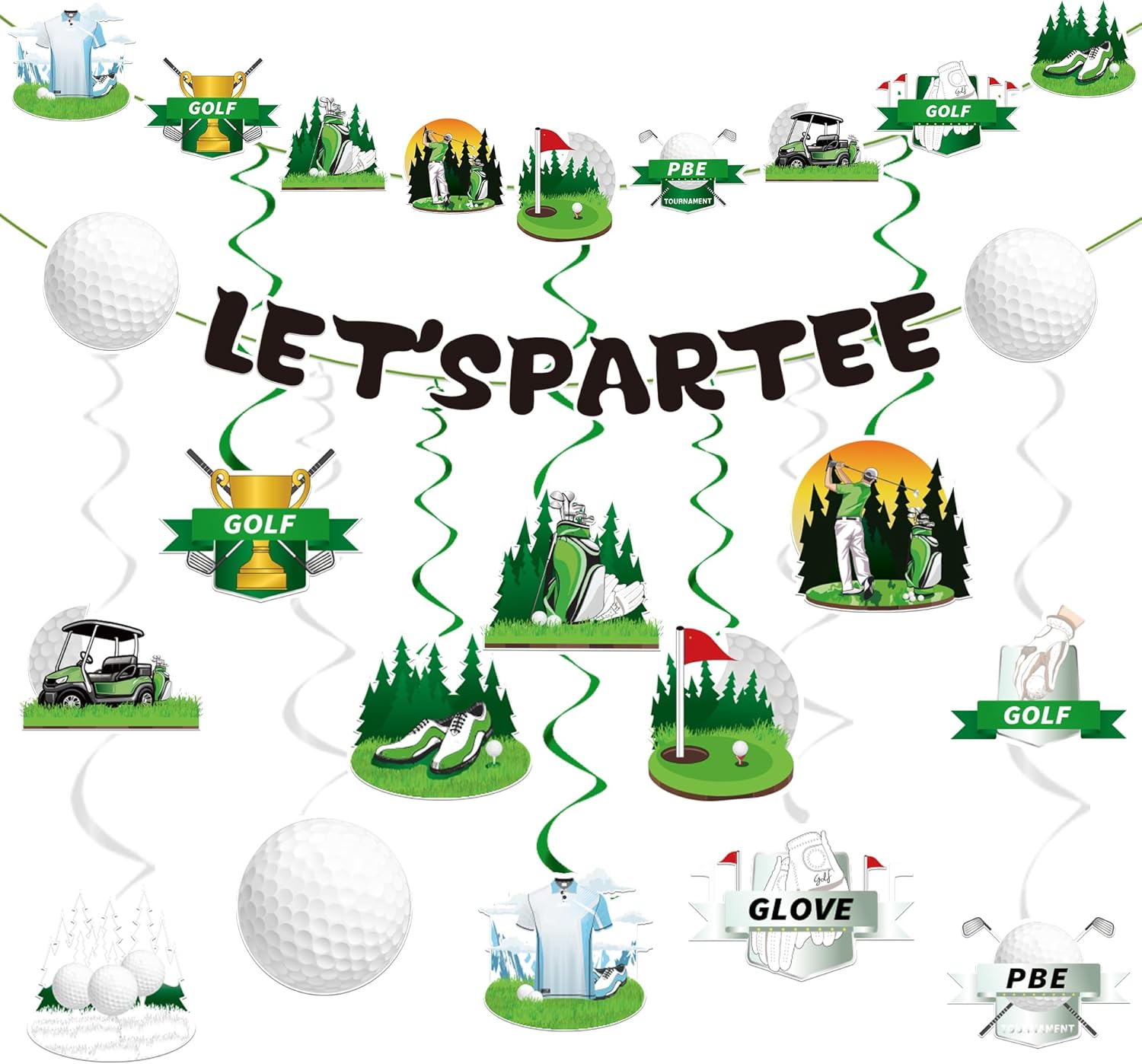 Amazon.com: Let's Partee Golf Party Decorations - Let's Partee Golf ...