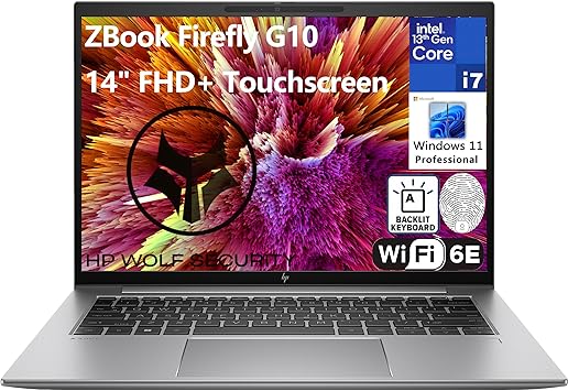 Amazon.com: HP ZBook Firefly 14 G10 14" FHD+ Touchscreen Mobile Workstation Business Laptop ...