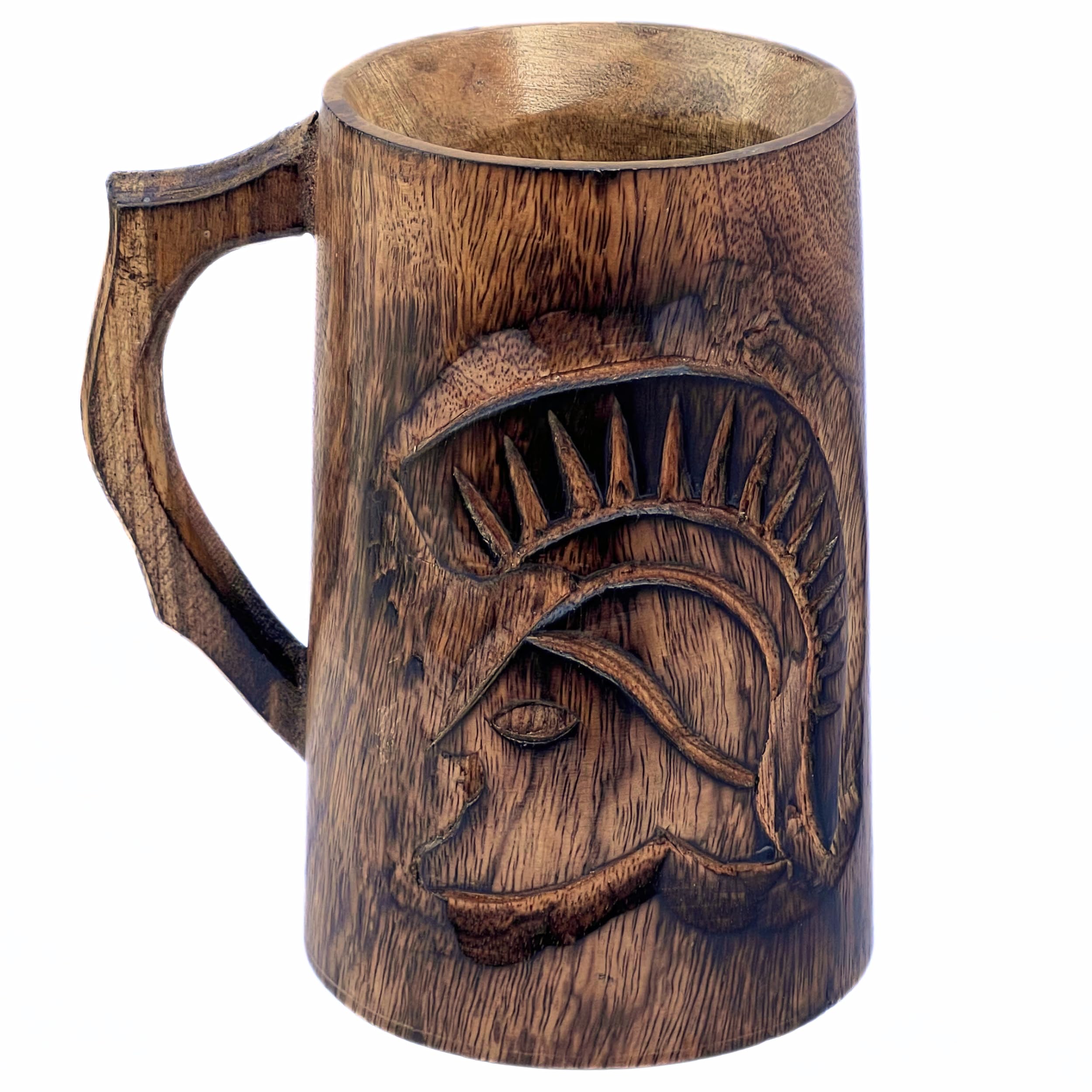 Handcrafted Rustic Spartan Roman Greek Warrior Helmet Design Wooden ...