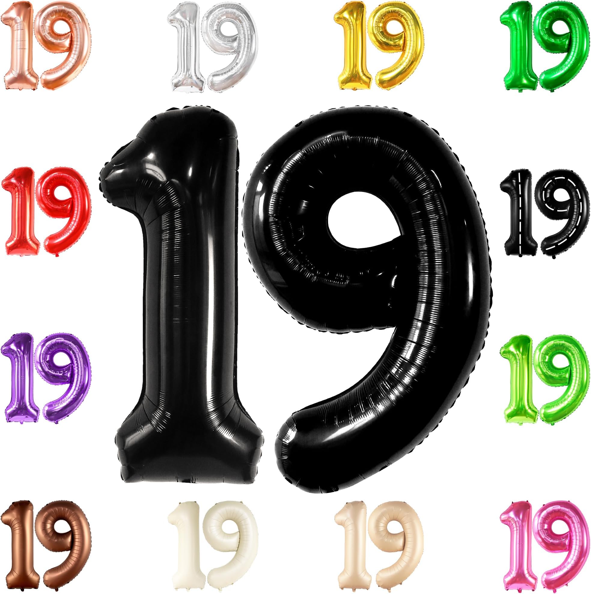 Amazon.com: Oh I’m 19! Latex Balloons 16 Inch Black Hallo Twenty Five ...