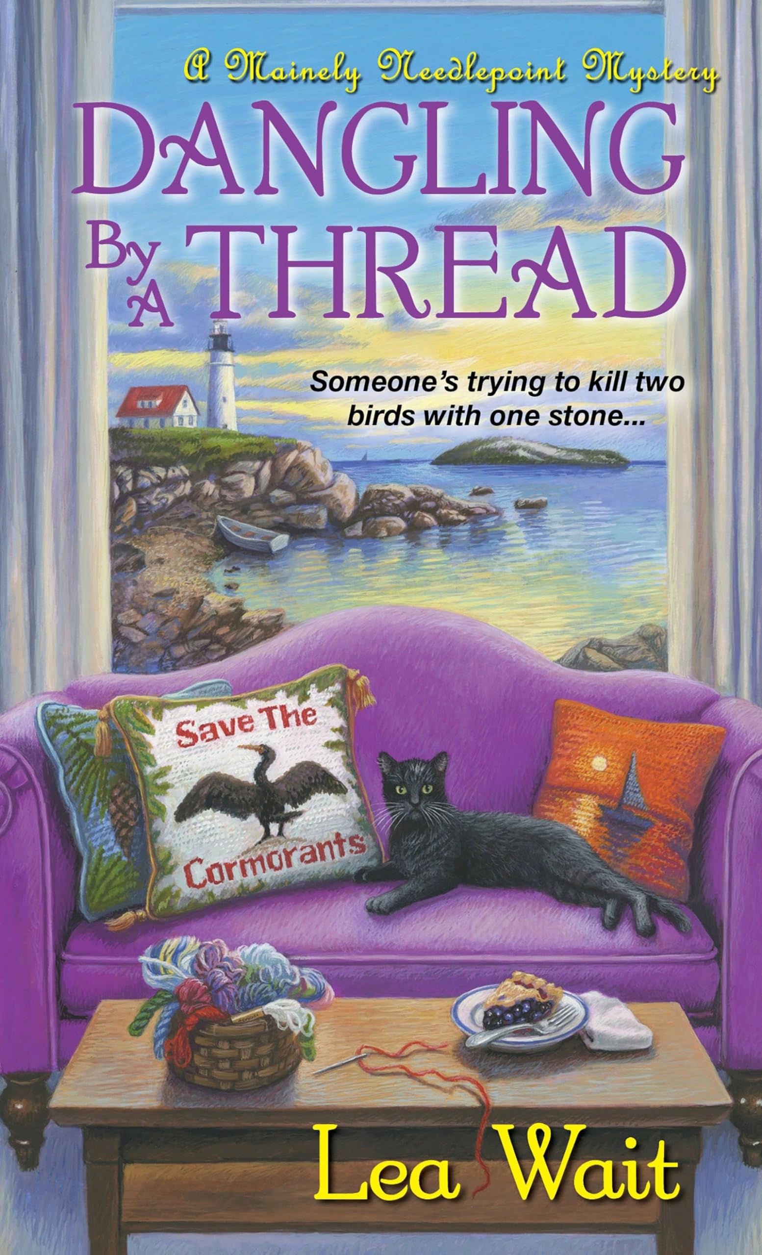Amazon.com: Dangling by a Thread (A Mainely Needlepoint Mystery ...