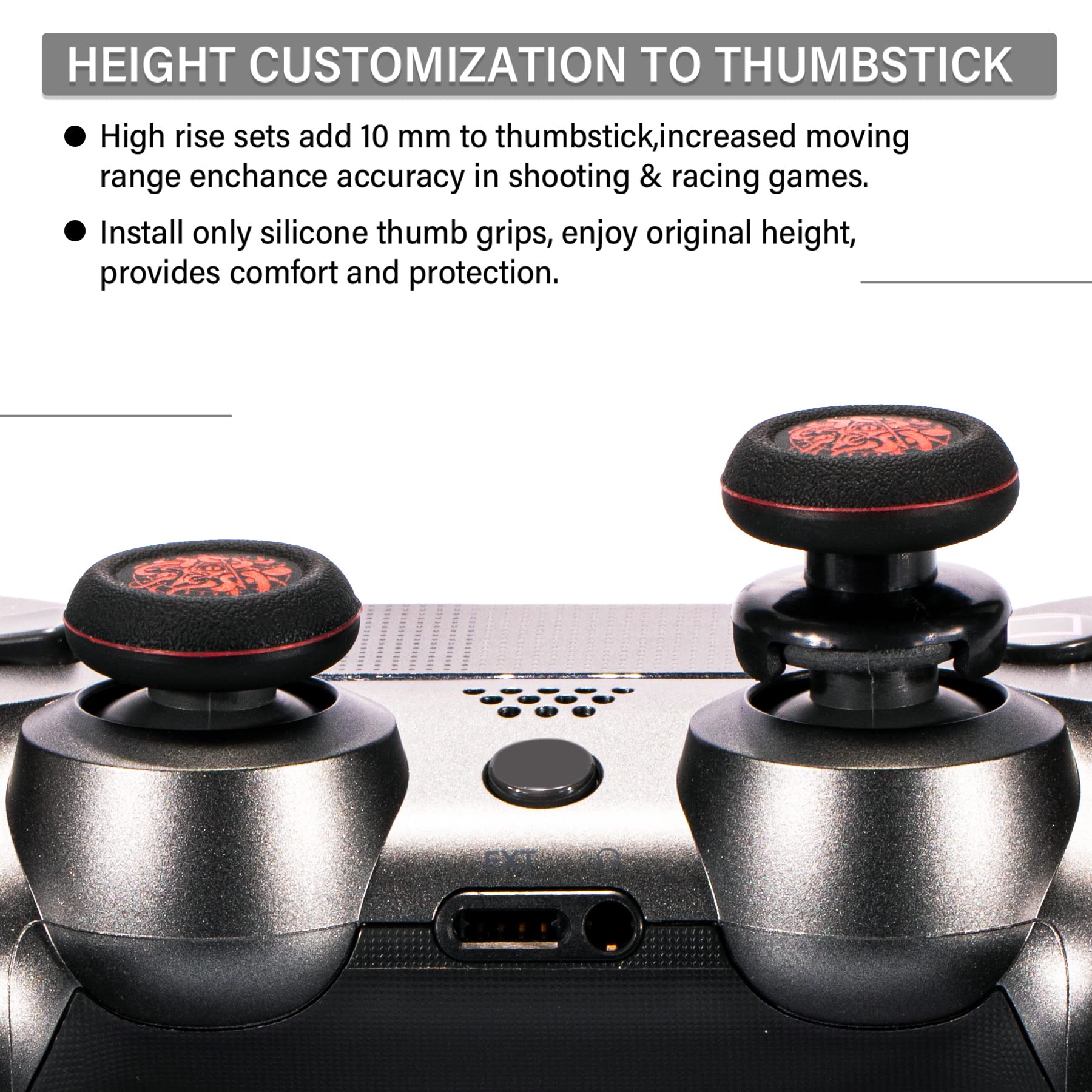 Snapklik.com : Playrealm FPS Thumbstick Extender & Printing Rubber ...