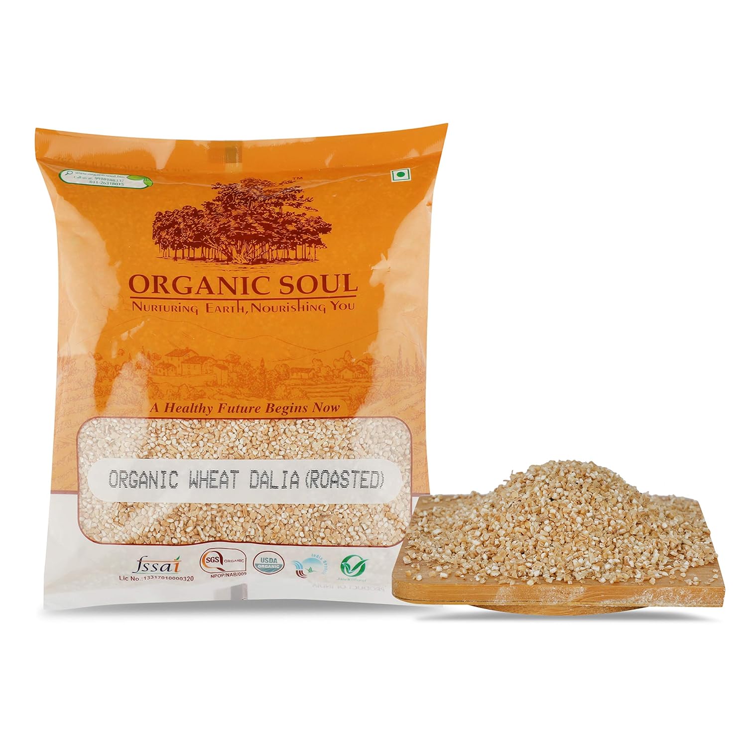 Organic Soul - Organic Dalia Wheat 500gm | White Wheat Porridge ...