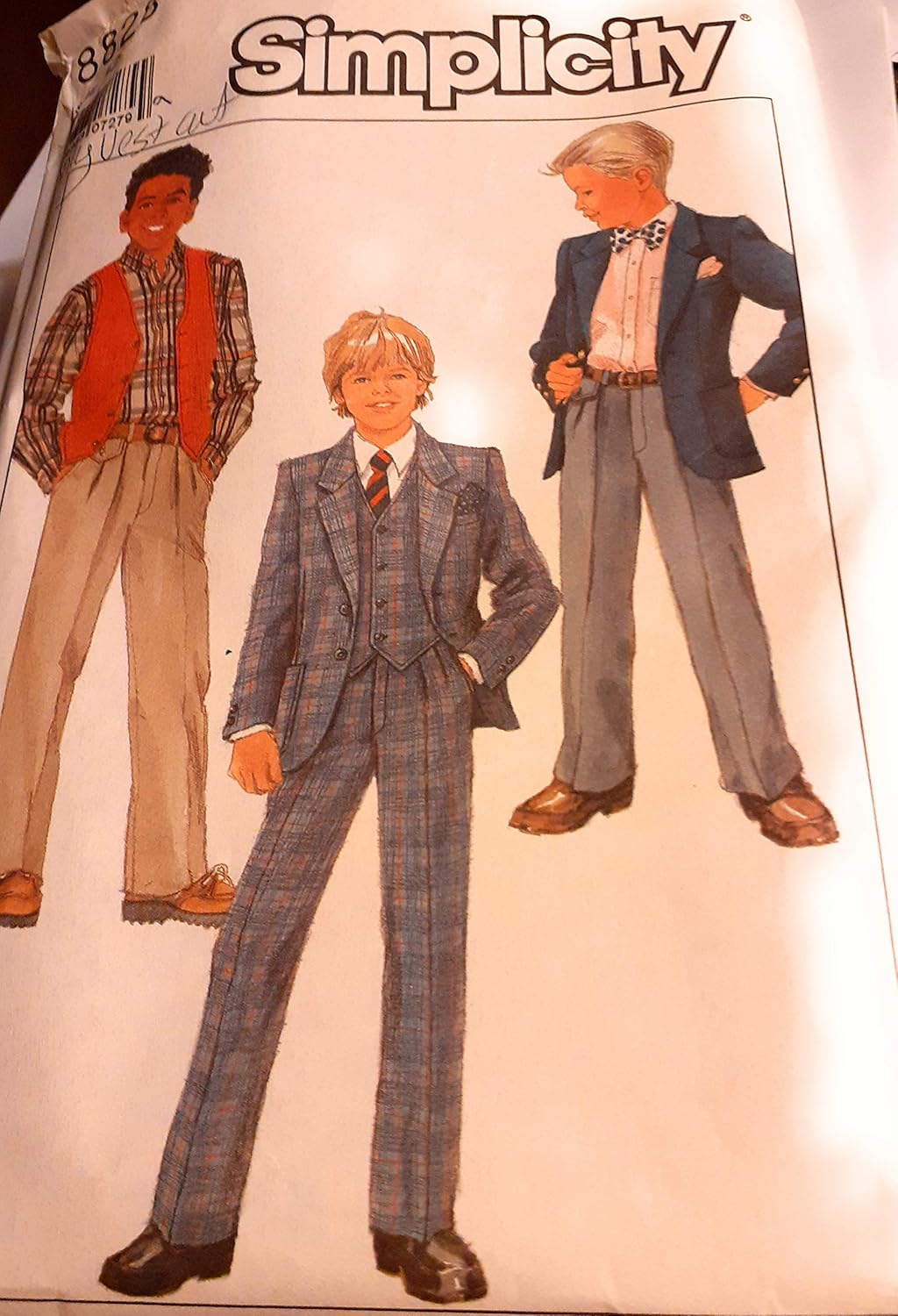 Amazon.com: SIMPLICITY 8828 Boy's Suits Pants, Lined Jacket and Vest ...