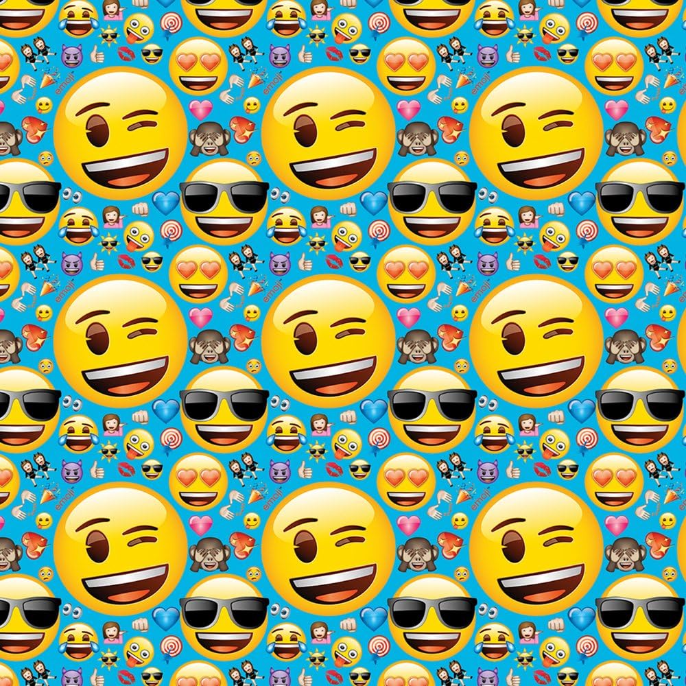 Amazon.com: Emoji Cake Gift Wrap - 30" x 5', 1 Pc : Home & Kitchen