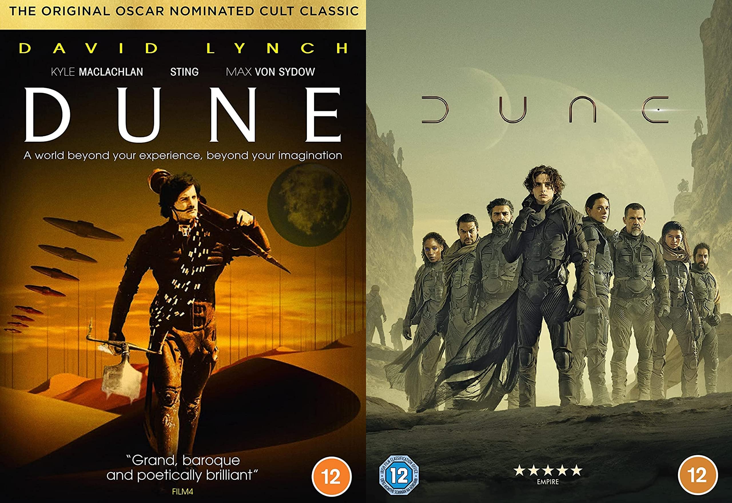 Dune By David Lynch/ Dune 2021 DVD - Dune DVD By David Lynch & Dune 2021 DVD - Dune 2 Film ...