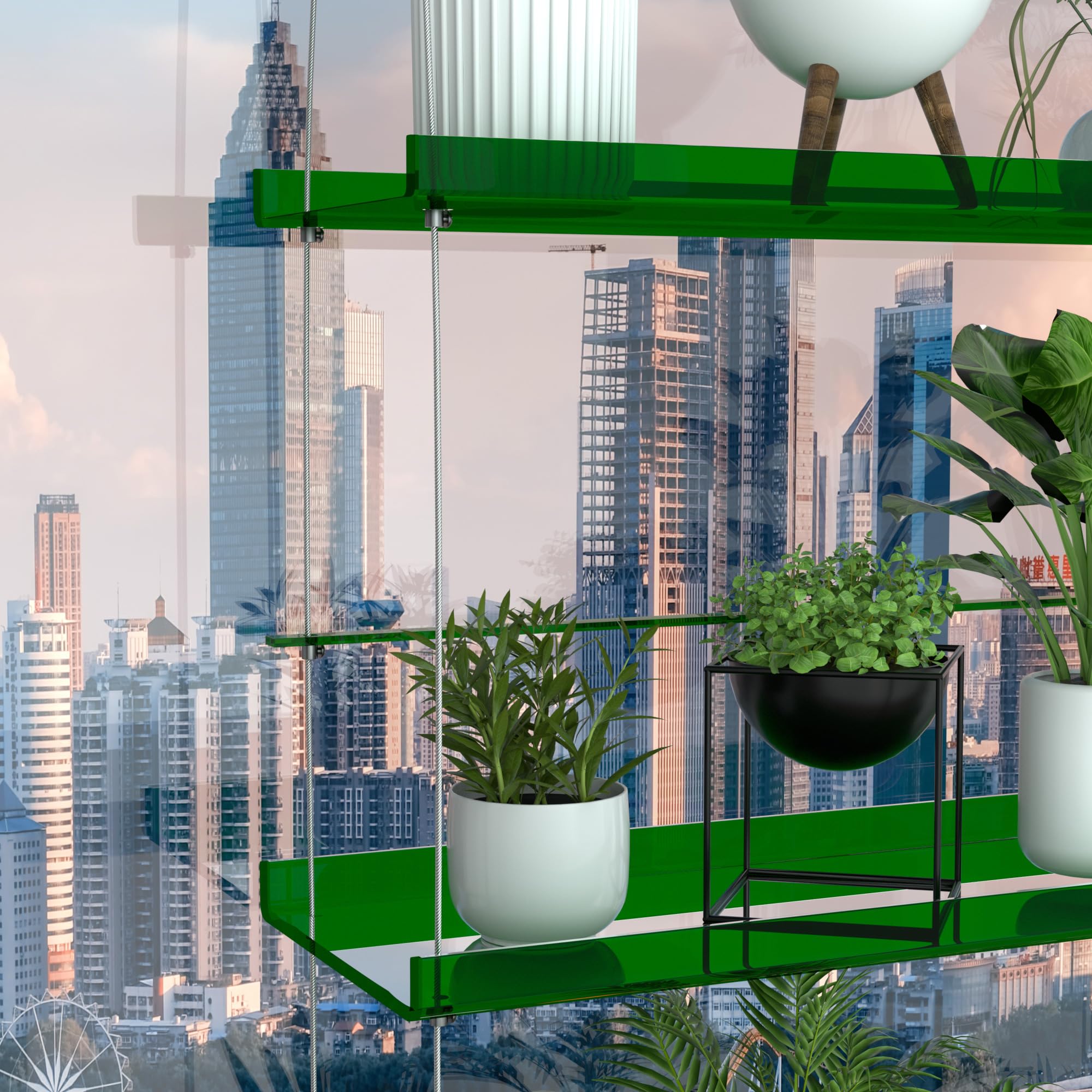 Snapklik.com : Jolitac Acrylic Window Boxes Plant Shelves For Windows ...