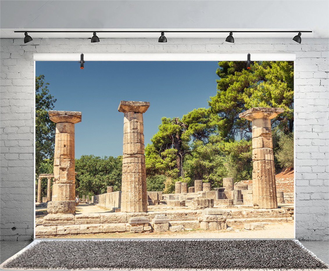 LFEEY 5x3ft Antique Greece Sanctuary Pillar Photography Backdrop ...