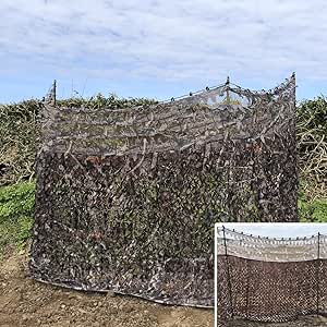 NITEHAWK Camo Hunting/Shooting Blind Screen Net Hide With Clear View ...