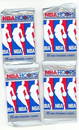 Amazon.com: 1990-91 SERIES 1 HOOPS BASKETBALL - 4 SEALED PACKS ...