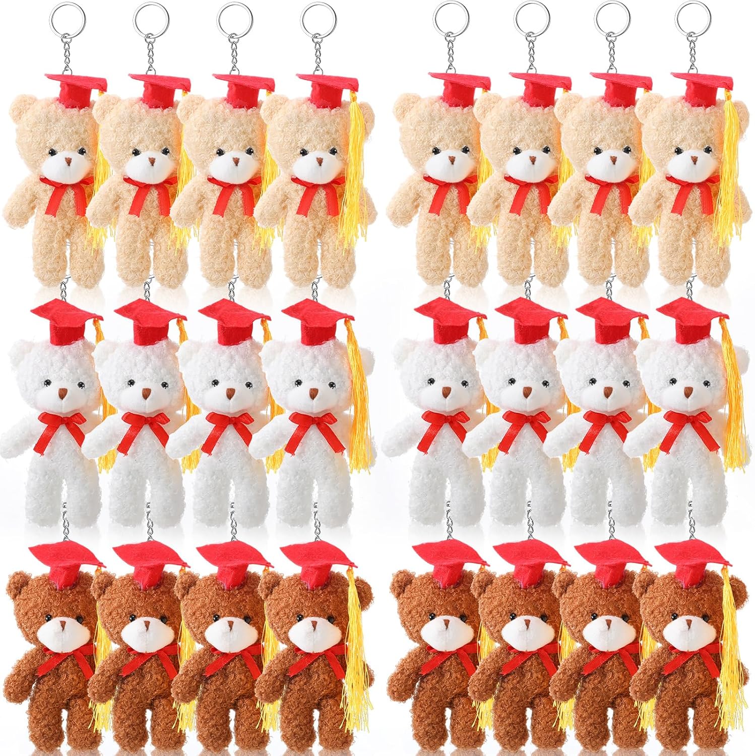 Amazon.com: Foilswirl 24 Pcs Class of 2025 Mini Graduation Bears Bulk 4 ...