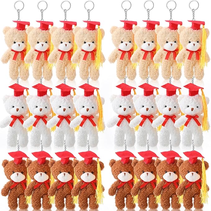 Amazon.com: Foilswirl 24 Pcs Class of 2025 Mini Graduation Bears Bulk 4 ...