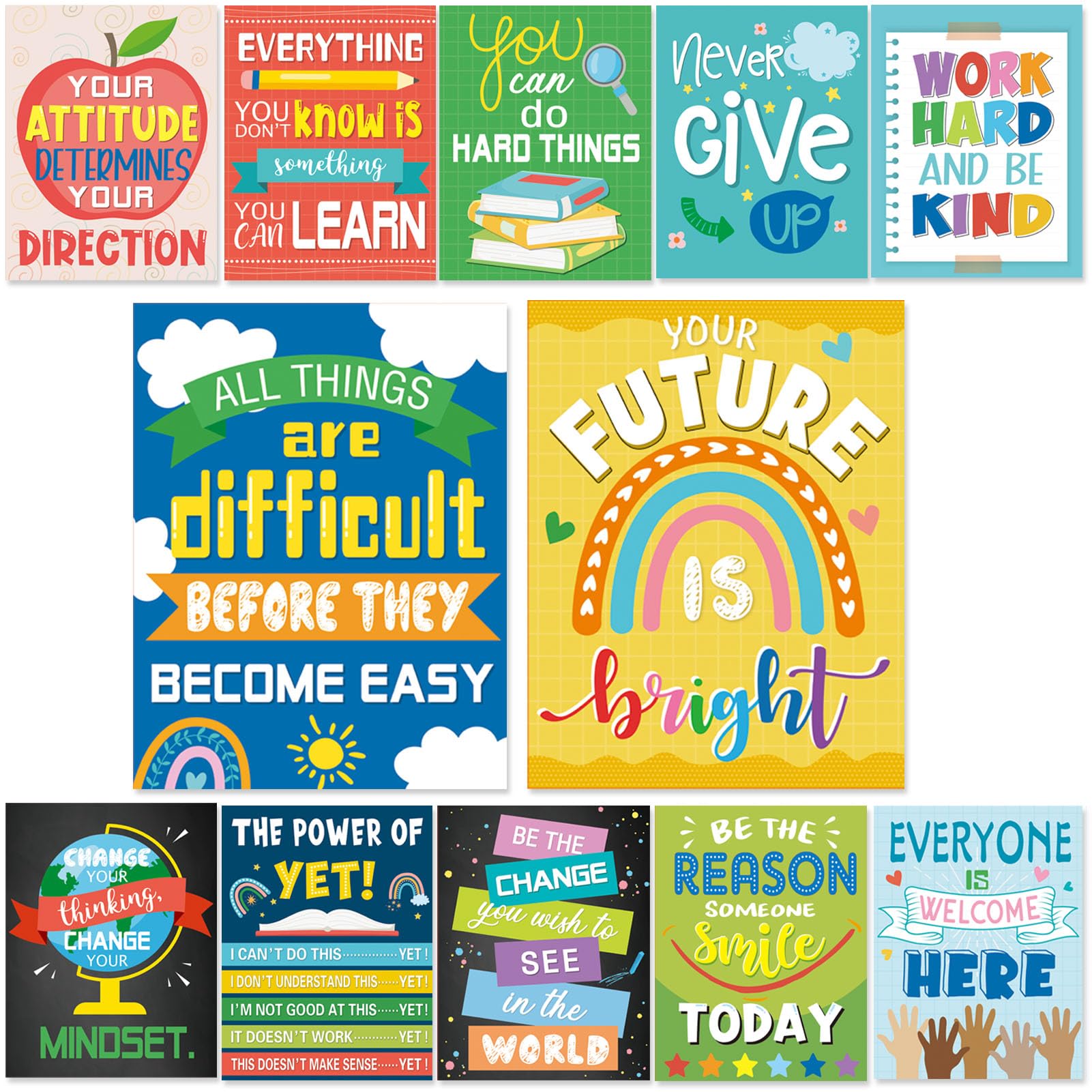 Snapklik.com : Adduster 12 Classroom Motivational Posters ...