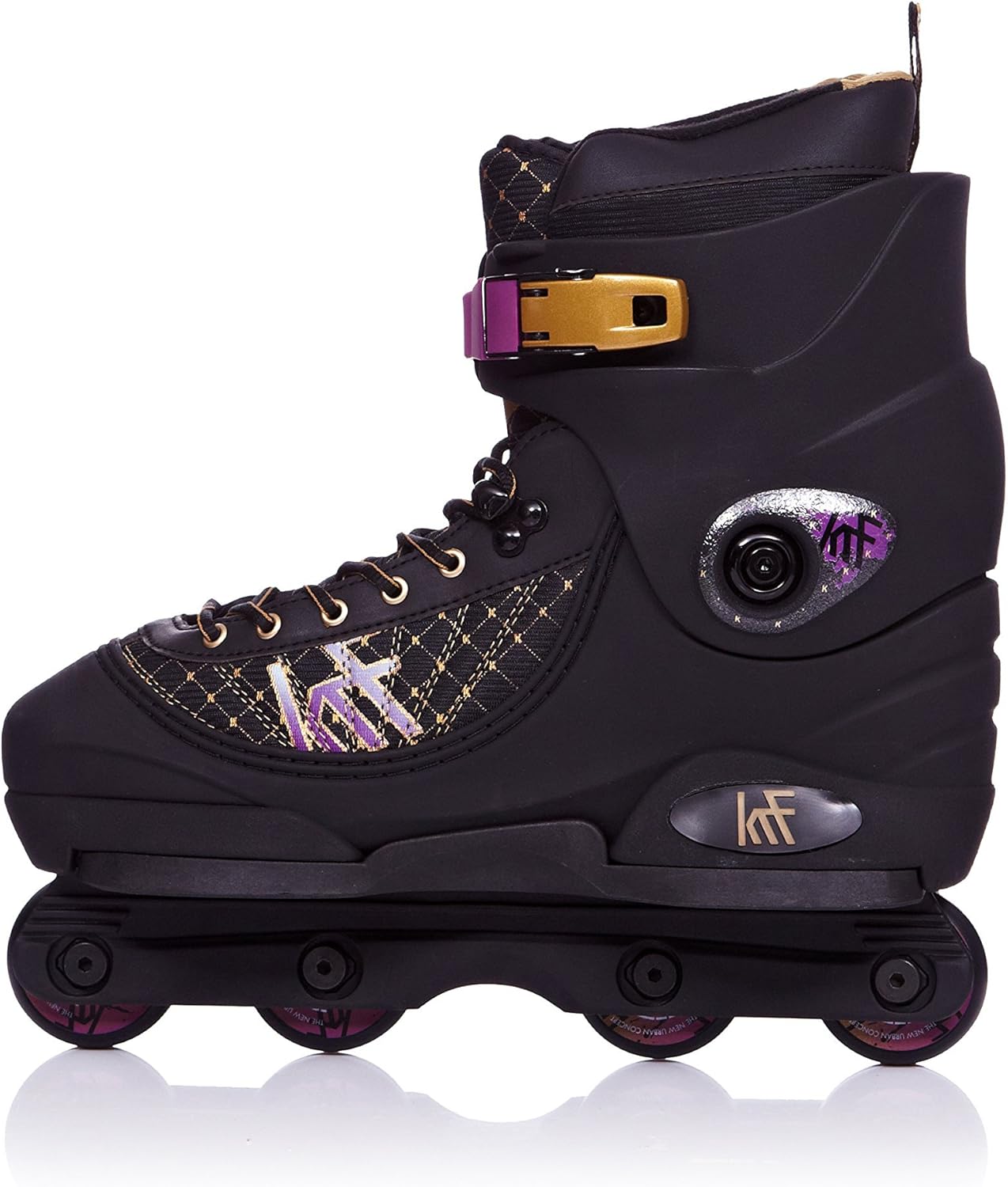 Amazon.com : KRF Aggressive Pre-Roller in-line Skates Black, UK Men's ...