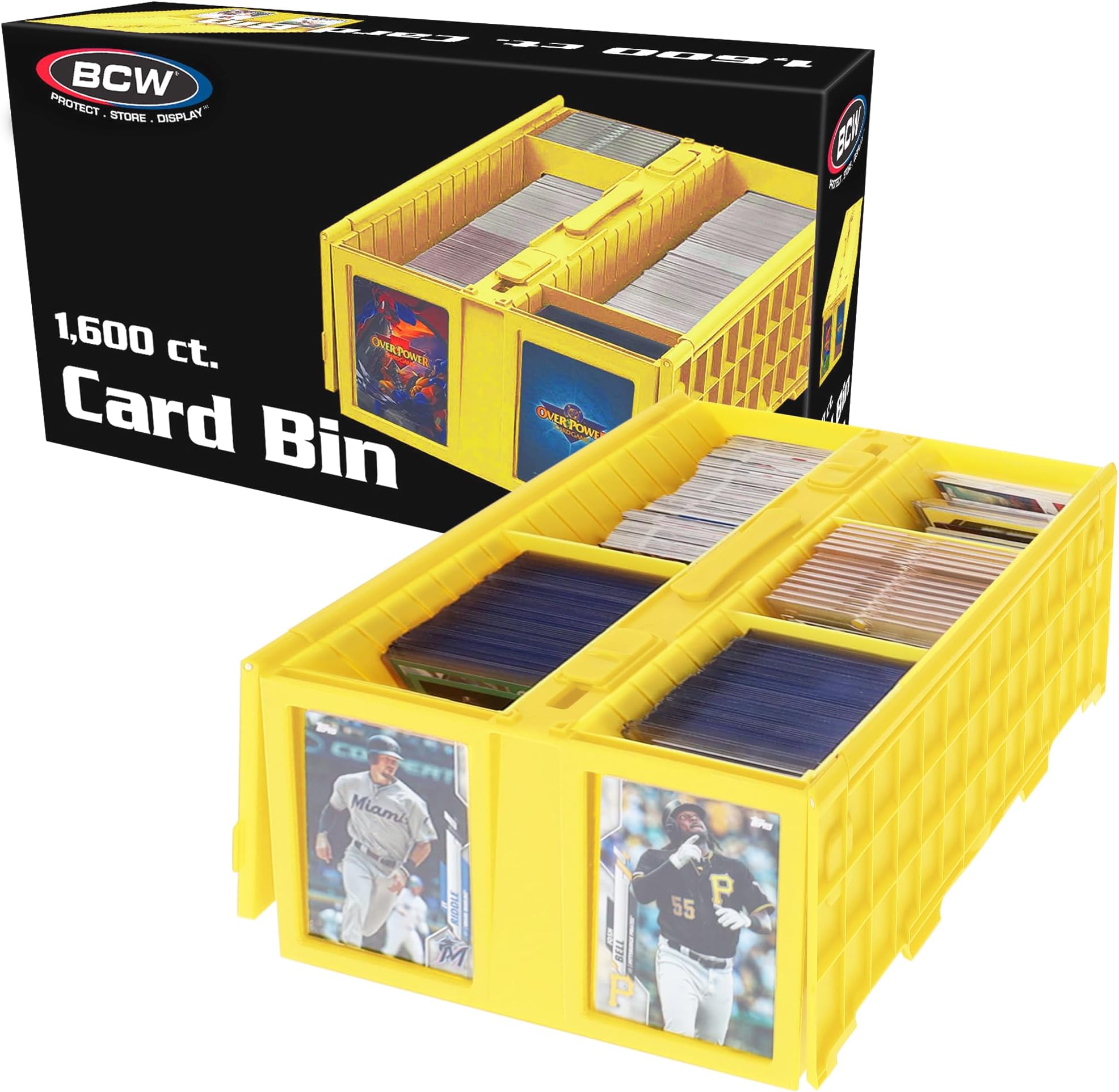 Amazon.com: BCW Collectible Card Bin - Holds up to 1600 Cards | Large ...