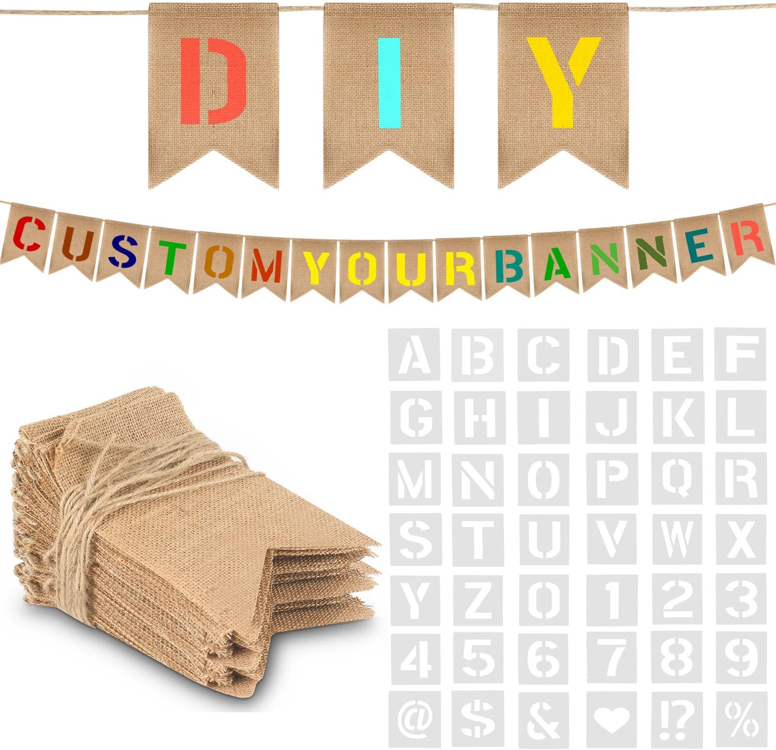 Amazon.com: Birthday Rainbow Create Your Own Hanging Banner - 4.5" (1 ...
