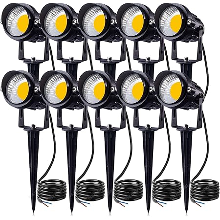 SUNVIE 12W Low Voltage LED Landscape Lights with Connectors, Outdoor ...