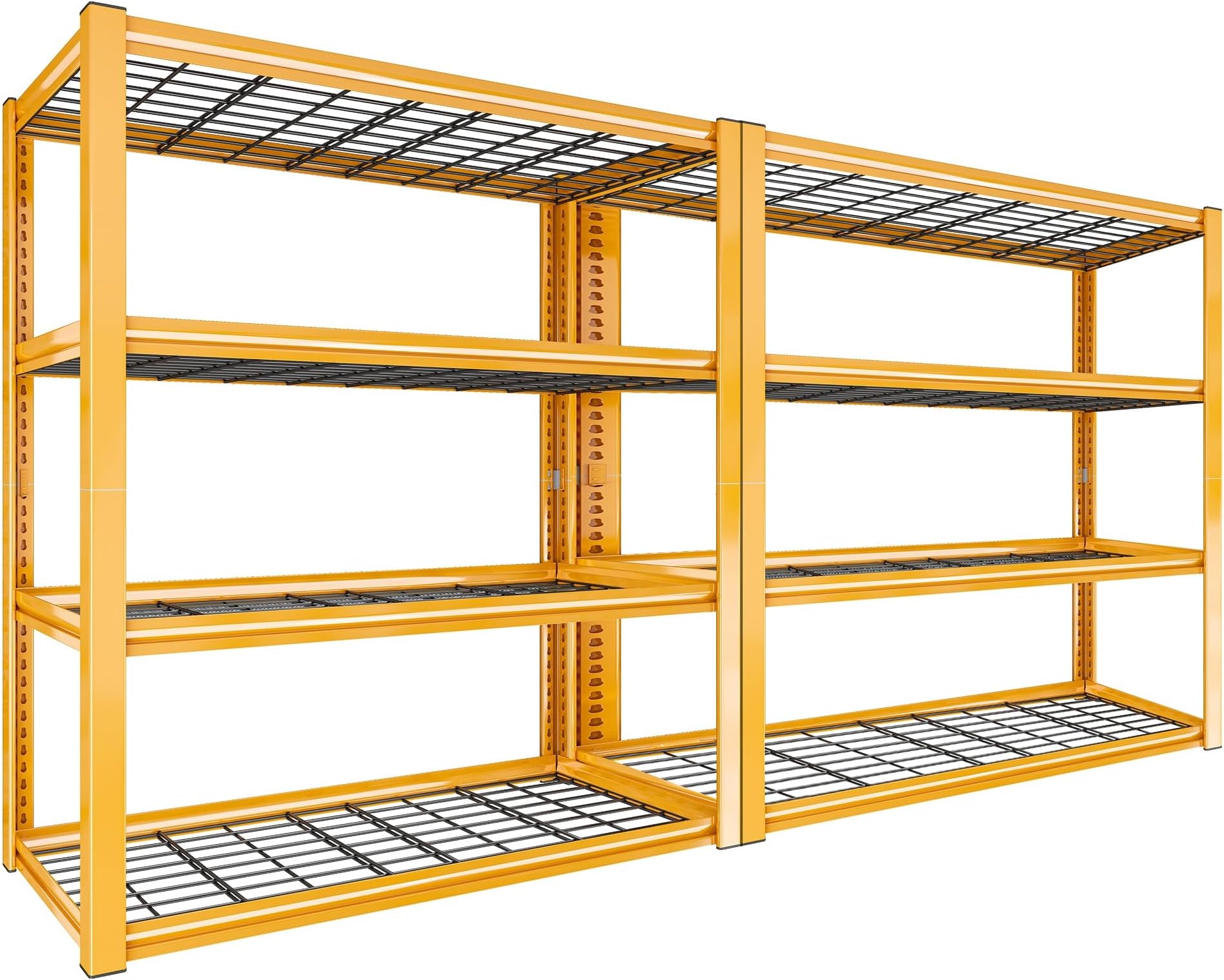 Amazon.com: REIBII Garage Shelving Heavy Duty Load 2200LBS, 4 Tier X ...