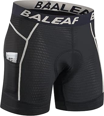 Amazon.com: baleaf Men's Cycling Underwear Padded Bike Shorts Pocket Mountain Bike Liner Bicycle ...