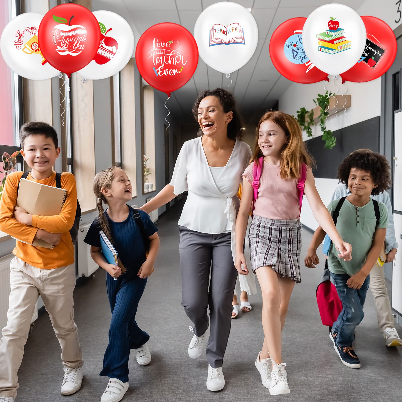 Snapklik.com : Lewtemi 24 Pack Back To School Teacher Balloons Thank ...