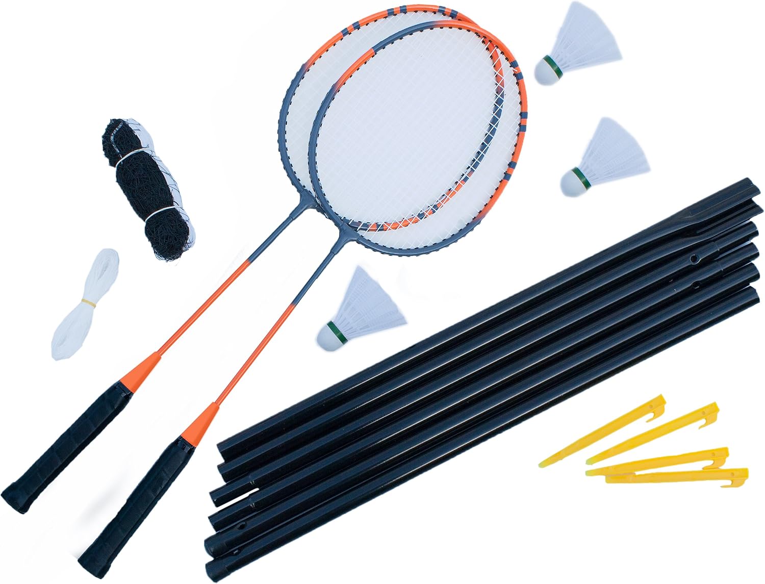 Ultrasport 2 Players Badminton Set - Orange : Amazon.co.uk: Sports ...